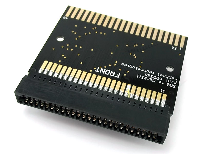 raphnet. - Sega Master System to MarkIII/SMS-J cartridge adapter