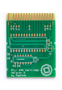 raphnet technologies - PCjr cartridge PCB for single 64K or 32K ROM ...